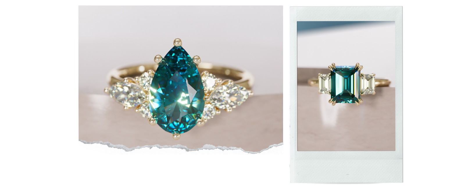 Forlovelsesringer Diamant Safir – Valley Rose