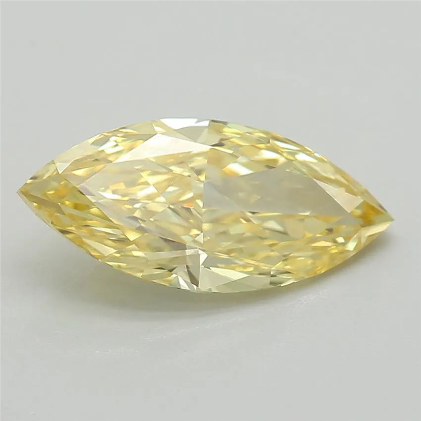 1.09ct Marquise Lab Grown Diamond (Colour Fancy Vivid Yellow, Clarity ...