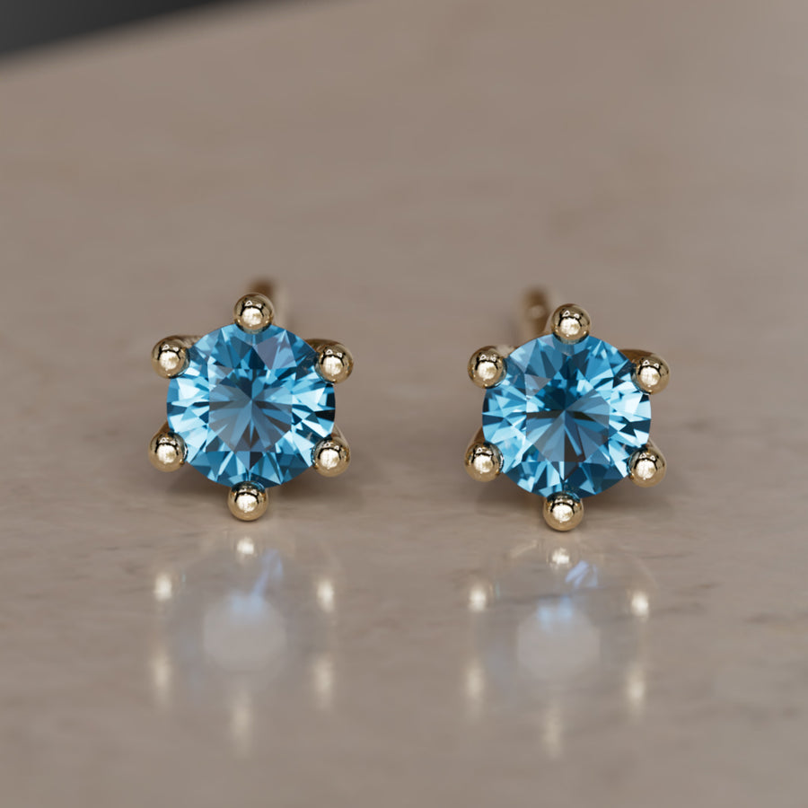 unique gemstone stud earrings