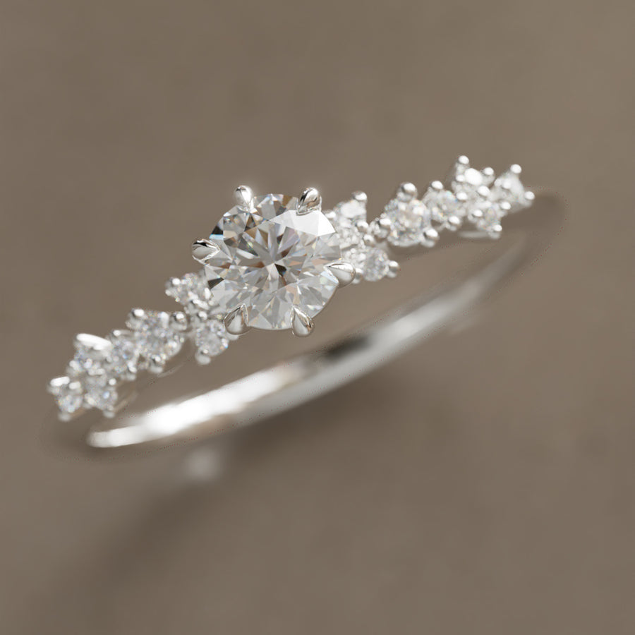 Unique Celestial Star Diamond Engagement Ring – Valley Rose